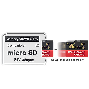 Skywin Kit for PS Vita - PS Vita Carry Case, Charging Cable, and Micro SD Memory Card Adapter Compatible with PS Vita 1000/2000 3.6 or HENkaku System