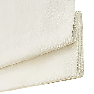 Eclipse Drew Noise Reducing Blackout Cordless Lined Window Roman Shade for Living Room, 31 in x 64 in, Ivory