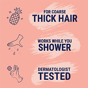 Nair Moroccan Argan Oil Shower Cream Hair Remover, 13.0 oz.