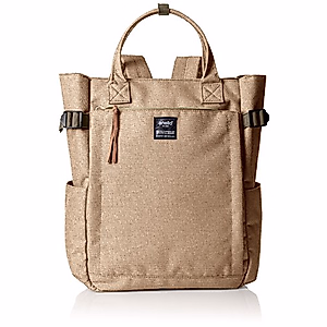 anello(アネロ) Women Regular 2-Way Tote Backpack, Biege