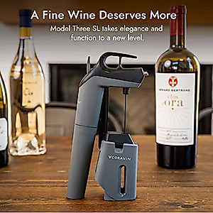 Coravin Timeless Three SL Wine-by-the-Glass-System - Wine Saver and Pourer with 1 Argon Gas Capsule
