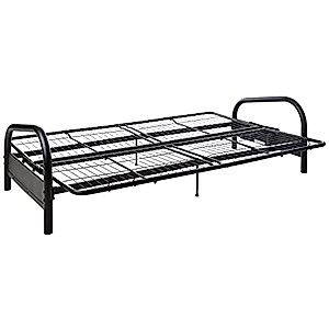 DHP Vermont Metal Futon Frame, Classic Design, Full Sized - Black
