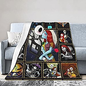 Cartoon Flannel Blanket Super Soft Conditioner Throw Blanket for Couch Sofa Couch Bed All Season 50"x40"