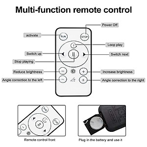 Large 3D Holographic Projector 3D Hologram Fan, LED Hologram Fan Advertising Display Machine 3D Desktop Stereo Display with Audio for Christmas Halloween Party Home Decor 41.5cm/16.3inch