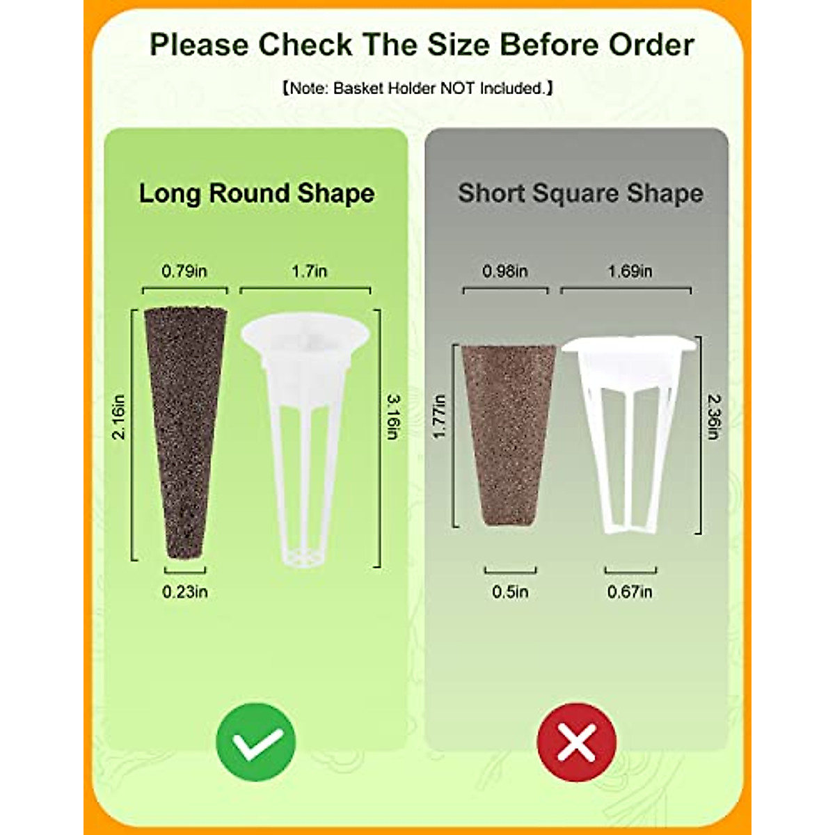 80 PCS Grow Sponges for Hydroponics, Replacement for AeroGarden Seed Pods, Hydroponic Sponges, Root Growth Sponge, Seed Starter Pods for Indoor Gardening System, Pod Refill Peat Sponges (No Seeds)