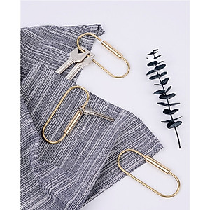 KUNSON Creative Design Brass Screw Lock Key Chain Ring, Beautiful Simple EDC Keychain Hanging Ring Practical Handicrafts