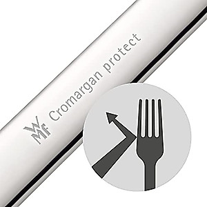 WMF Kineo Stainless Steel Cutlery Set for 6 People, 30 Pieces, Monobloc Knife, Polished Cromargan Cromargan Protect, Scratch-Resistant, Dishwasher Safe