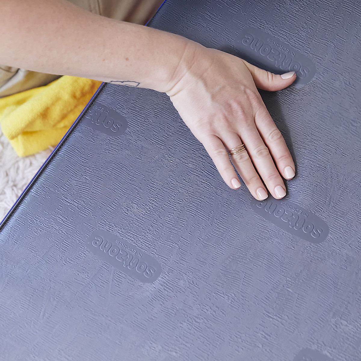 ECR4Kids SoftZone Baby Changing Pad, Contoured, Blue/Red/Yellow