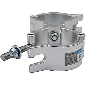 Gchee Dual Truss Swivel Coupler Clamp Fit F34 1.88-2 Inch Pipe Heavy Duty Aluminum Alloy 220 LBs for DJ Stage Lighting (1PCS)