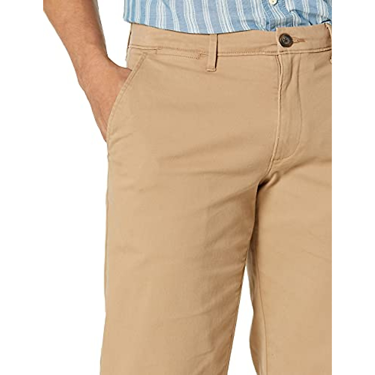 Amazon Essentials Mens Straight-Fit Casual Stretch Chino Pants, Mushroom Brown, 31W x 29L