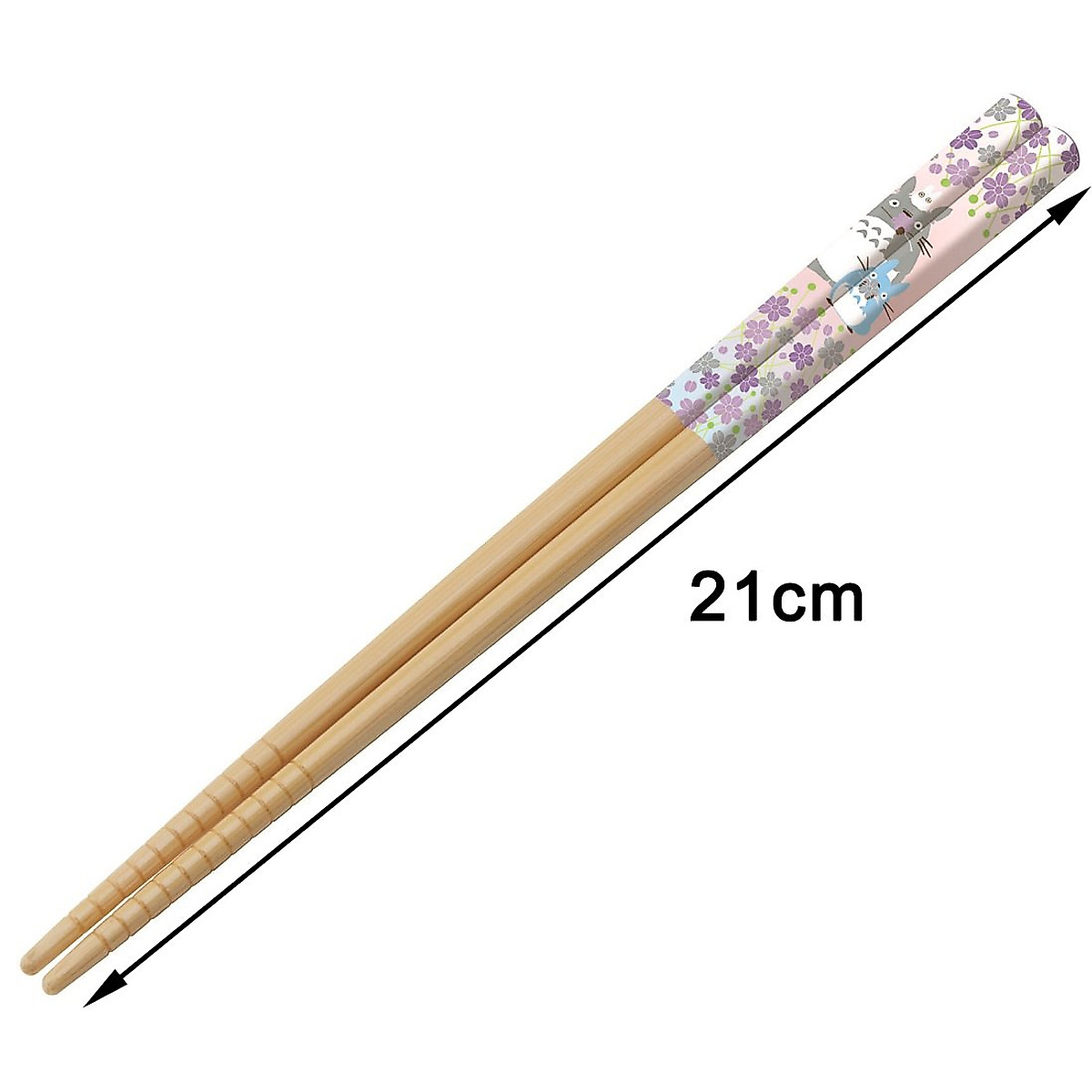 My Neighbor Totoro Bamboo Chopstick -Anti-Slip Grip for Ease of Use - Authentic Japanese Design - Flowers