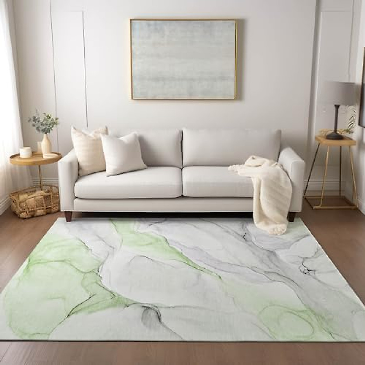 Addison Rugs Chantille ACN515 Green 8' x 10 Indoor Outdoor Area Rug, Stain Resistant, Machine Washable, Non Shedding, Bedroom, Living Room, Dining Room, Kitchen Rug