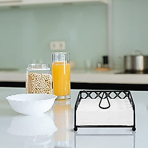 Blue Donuts Lattice Flat Napkin Holder