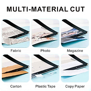 Paper Cutter for Cardstock Heavy Duty 12 inch, 12" Cut Length Guillotine Paper Trimmer for Cardstock Metal Base, 12 Sheets Capacity, for Home Office Classroom School