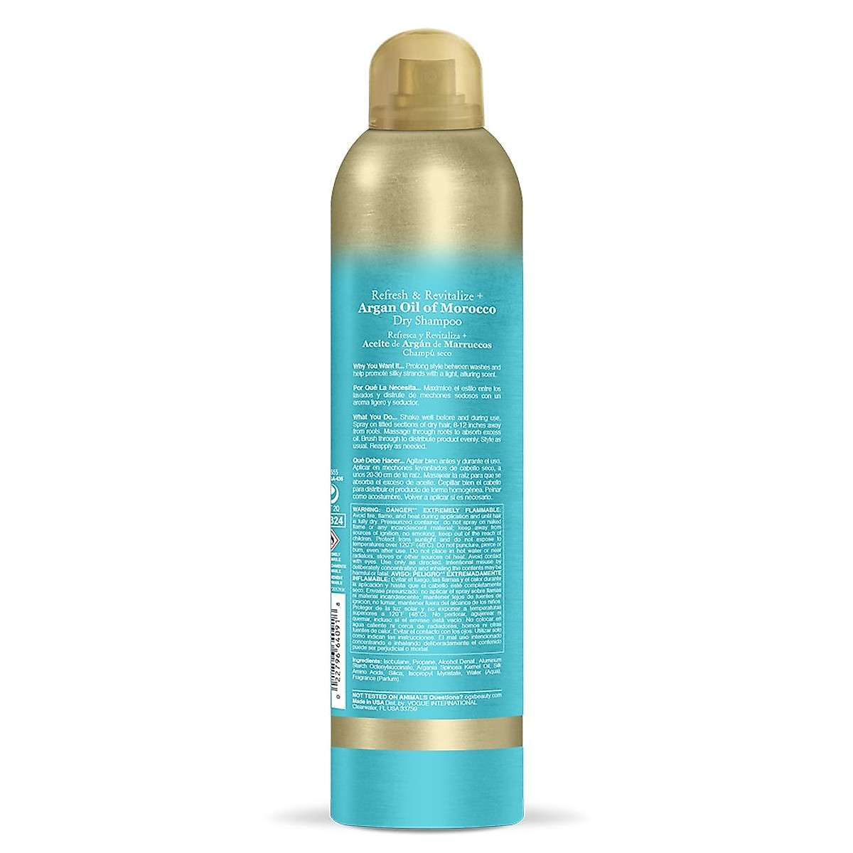 OGX Refresh Revitalize Extra Strength Dry Shampoo, Argan Oil of Morocco, 5 Ounce