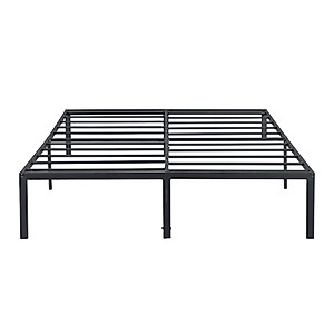 Queen Bed Frame - Sturdy Platform Bed Frame Metal Bed Frame No Box Spring Needed Heavy Duty Queen Size Bed Frame Easy Assembly Strong Bearing Capacity, Under Bed Storage (Queen (U.S. Standard))