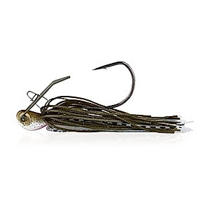 Berkley SlobberKnocker Fishing Jig, Green Pumpkin Shad, 3/8 oz