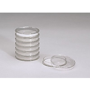 Advantec 800101 Petri Dish with Cellulose Pads, 50 mm Dia x 11 mm H, 100/pk