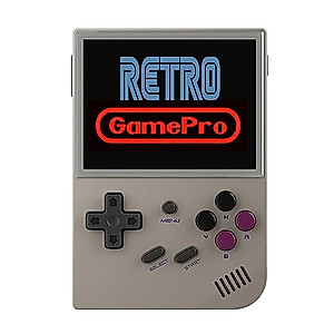 RG35XX Handheld Game Console with 5000 Games, 3.5inch IPS OCA Screen Linux System Chip Cortex-A9 Portable Handheld Nostalgic Arcade Retro Game Machine, 64g, 2100mAh (RG35XX Gray)