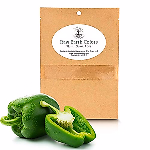 Bell Pepper Seeds for Planting Home Garden - 200 Heirloom Vegetable Seeds - California Wonder Bell Pepper