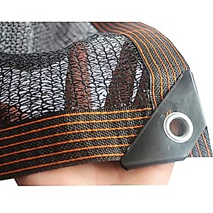 Shade Cloth Shade net 60% Sunblock Shade Cloth Net, with Grommets, Black Bulk UV Resistant Fabric Mesh, for Patio Lawn, Balcony Privacy Sunblock Screen Mesh