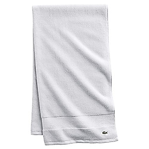 Lacoste Heritage Supima Cotton Bath Sheet, White, 35" x 70"