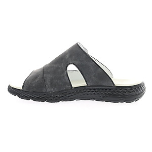 Propét Women's TravelActiv Sedona Slide Sandal, Black, 9 X-Wide
