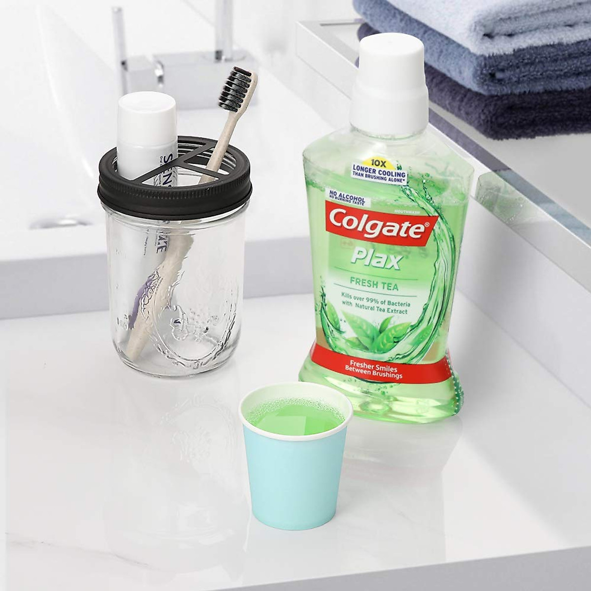 AOZITA [700 Pack] 3 oz Paper Cups, Sky Blue Mouthwash Cups, Disposable Bathroom Cups, Espresso Cups, Paper Cups for Party, Picnic, BBQ, Travel, and Event