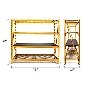 DEWALT,4 shelves DXST10000 Storage Rack, Yellow