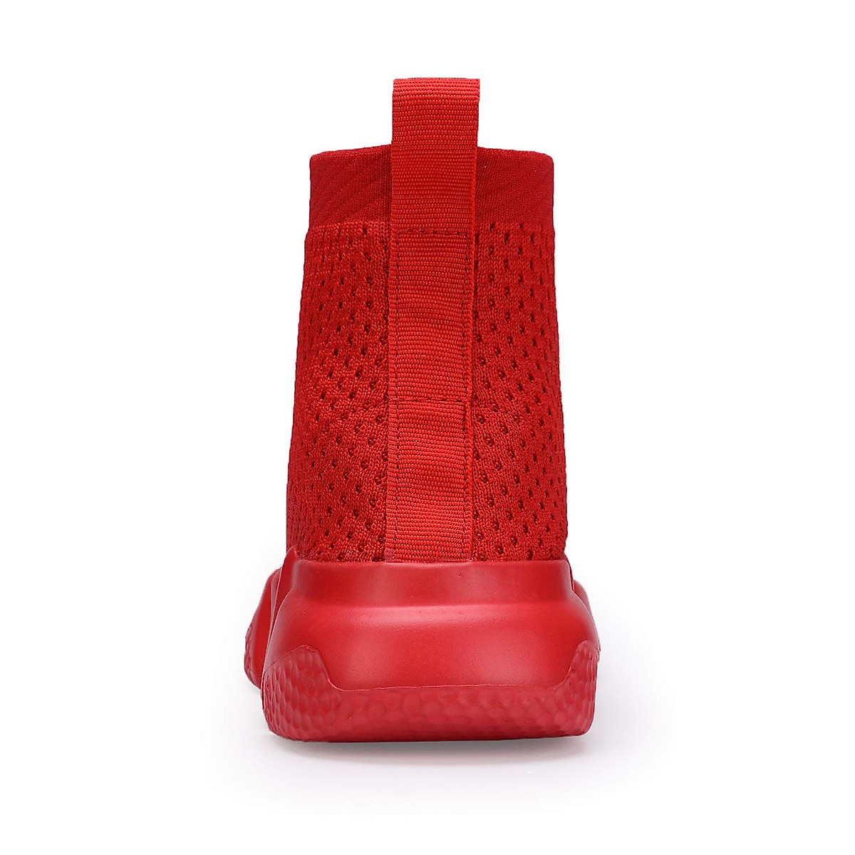 Casbeam Boys and Girls Breathable Lightweight Fashion Casual Sports Walking Shoes Running Sneakers 054 High Top Red 38