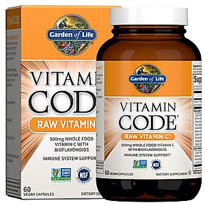 Garden of Life Vitamin Code Raw Vitamin C 60 Capsules