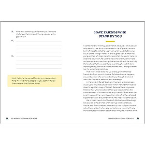 52-Week Devotional for Boys: Prayers for Growth and Inspiration