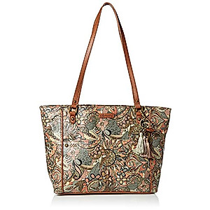 Sakroots womens Metro Tote Bag in Coated Canvas Large Roomy with Zip Closure Sustainable Durable Design Linin, Sienna Spirit Desert, One Size US