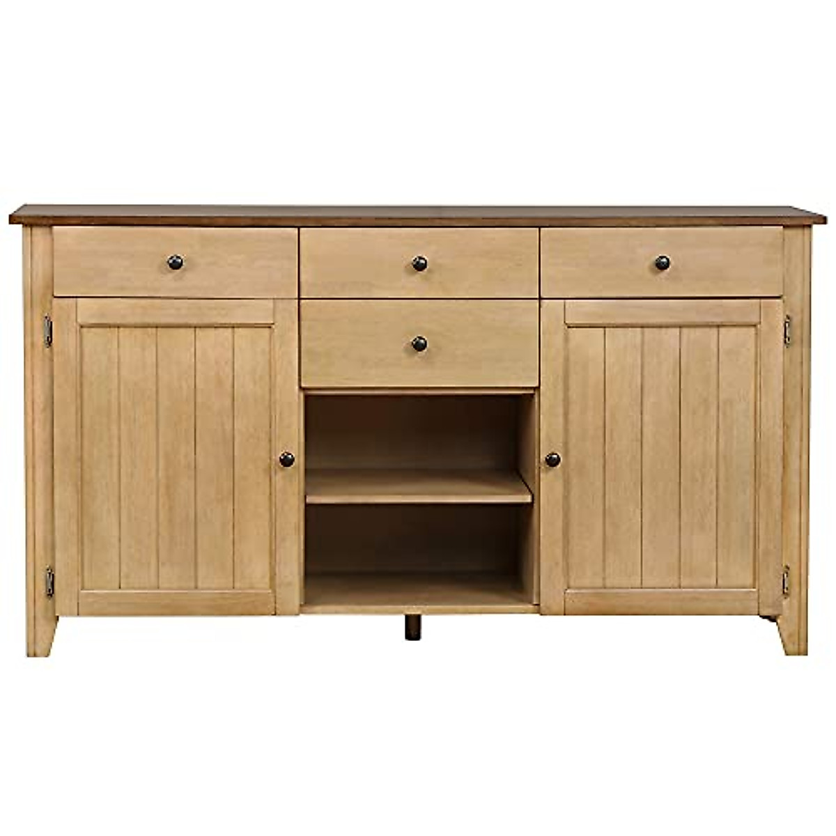 Sunset Trading Brook Sideboard Server, Distressed Wheat/Pecan