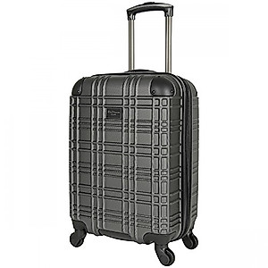 Ben Sherman Nottingham Lightweight Hardside 4-Wheel Spinner Travel Luggage, Navy, 20-Inch Carry On