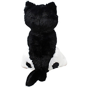 Shelter Pets: Peppa The Tuxedo Cat - 10" Black and White Plush Toy Stuffed Animals - Based on Real-Life Adopted Pets - Benefiting The Kitten and Cats Animal Shelters They were Adopted from