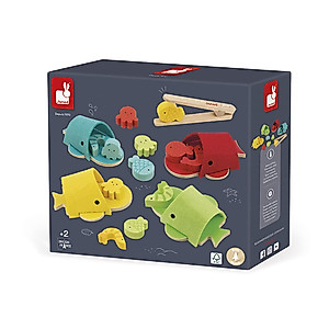 Janod - Whale Color-Sorting Game - 17-Piece Set - 2 Years + J08276