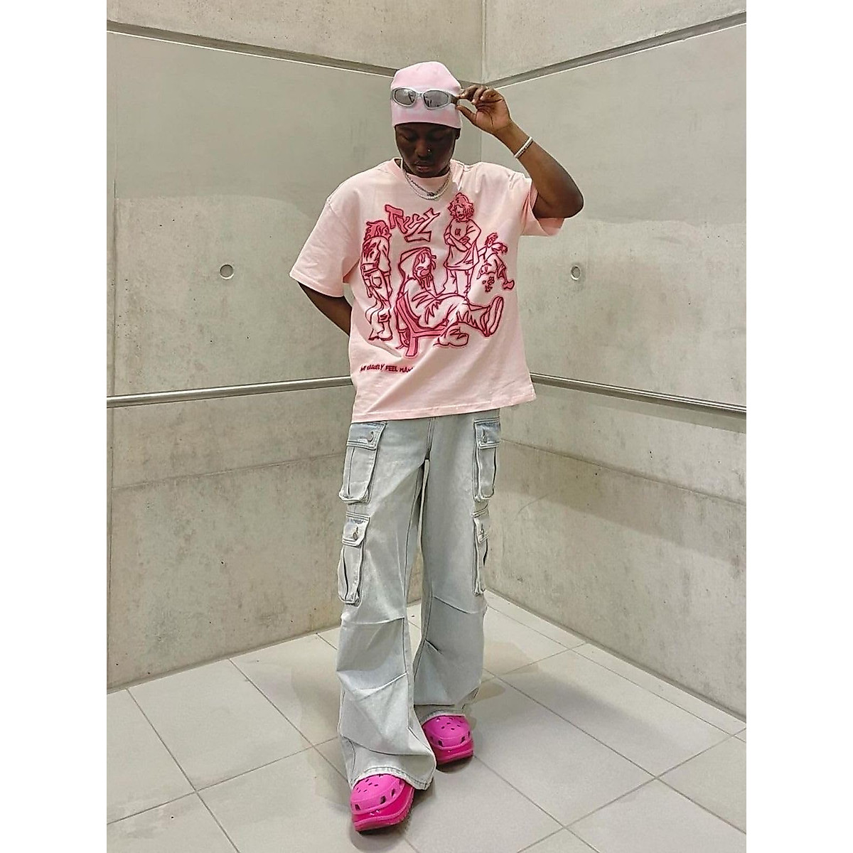 Aelfric Eden Graphic Tees Men Y2k Cartoon Oversized T Shirts Women Streetwear Vintage Tees Unisex Summer Tops