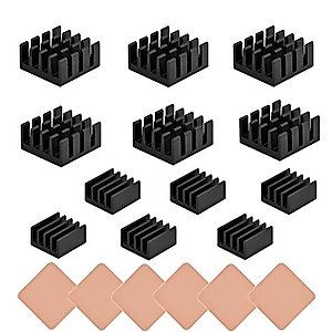 Heatsink Kit for Cooling Cooler Raspberry Pi 3 B+, Pi 3 B, Pi 2, Pi Model B (18 pcs)