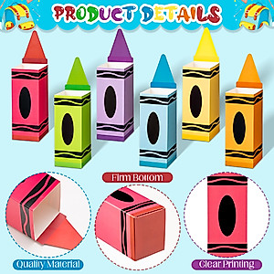 Fiupan Crayon Candy Pencil Gift Boxes - 24Pcs Thanksgiving Treat Boxes Pencil Candy Holders Gift Bag, Thanksgiving Thanks Teacher Paper Gift Party Favors for School Classroom Birthday