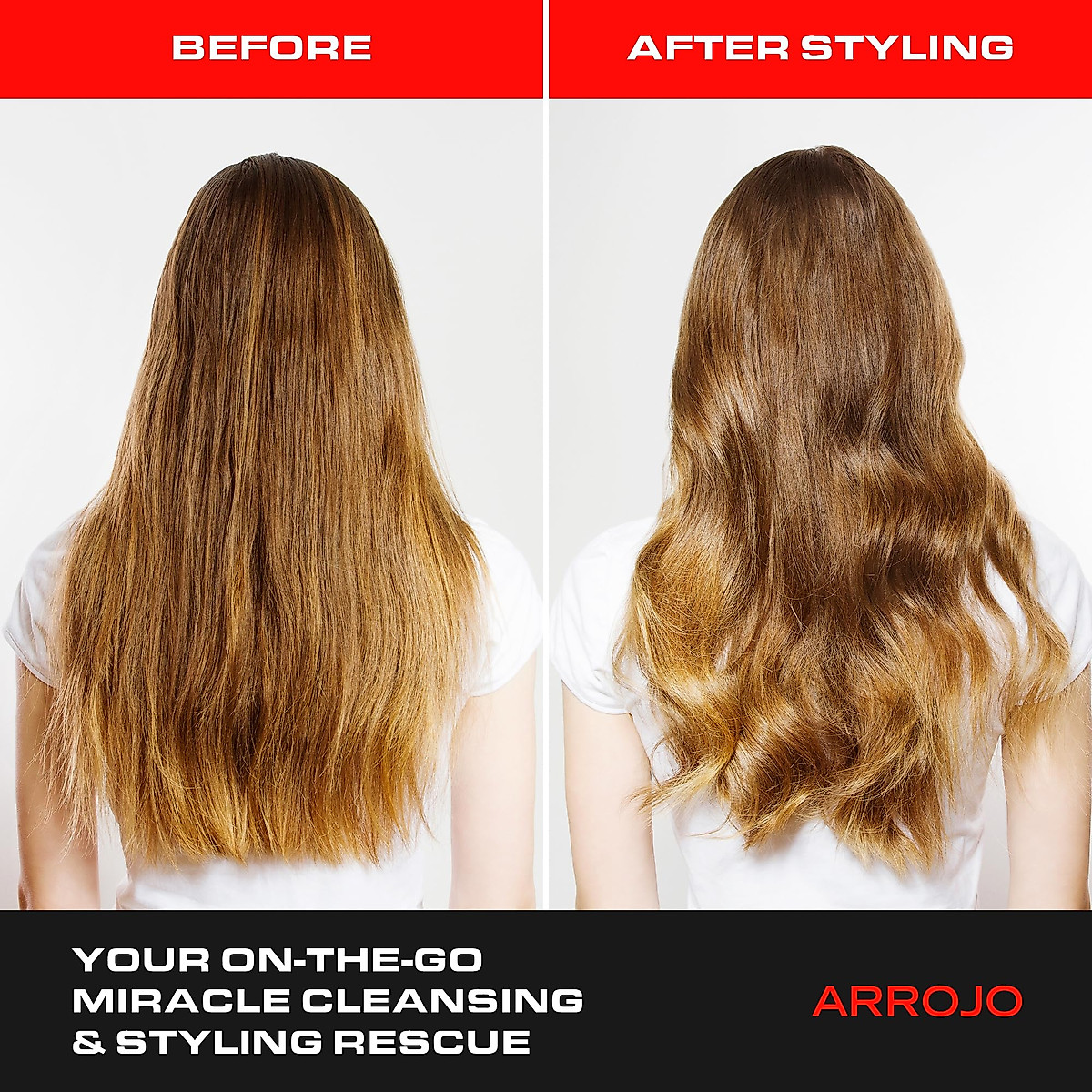 ARROJO ReFINISH Volumizing Dry Shampoo for Women & Men - Revitalizing Large Dry Shampoo Spray w/Invisible Finish â€“ Women & Mens Dry Shampoo for All Hair Types , 8.5 Fl Oz (Pack of 1)