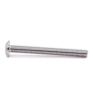 M5 x 50mm Stainless Phillips Pan Washer Head PWH Machine Screws, Stainless Steel 304 (18-8), Full Thread, Coarse Thread UNC, Pack of 25