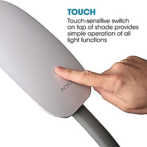 OttLite LED Floor Lamp with ClearSun LED Technology - Adjustable Height, Touch Controls & 3 Brightness Settings, Natural Lighting - Floor Lamp for Living Room, Bedroom, Crafting, Dorms & Reading