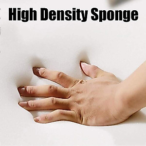 PU Leather Bench Cushion Filling Memory Foam, Water-Resistant Luxury Patio Furniture Cushion, Outdoor Garden Swing Settee Seat Pad, Anti-Slip Wooden Shoe Stool Pad