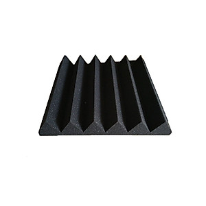 HWLIYUTAI 48Pack Black&Green Acoustic Foam Panels 2" X 12" X 12" Soundproofing Studio Foam Wedge Tiles Fireproof - Top Quality - Ideal for Home & Studio Sound Insulation (48Pack, Black&Green) …