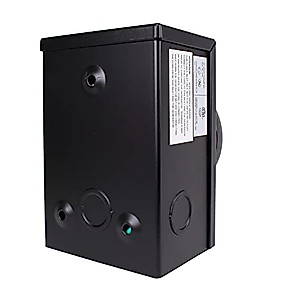 30A/50A Power Inlet Box for Generator, Journeyman-Pro ETL Listed, w/Waterproof Cover,L5-30P,TT-30P,L14-30P,SS-2-50P | 30 or 50 Amp 125/250V | for 3 or 4 Prong Extension Cord (SS-2-50 Black))