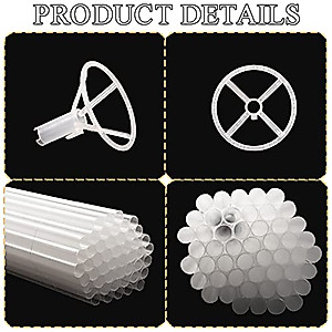 50 Pieces Balloon Sticks With Cups for Bobo Balloons 16" Balloon Holders for Big Latex Stuffing Clear Balloons and Foil Balloons Decorations