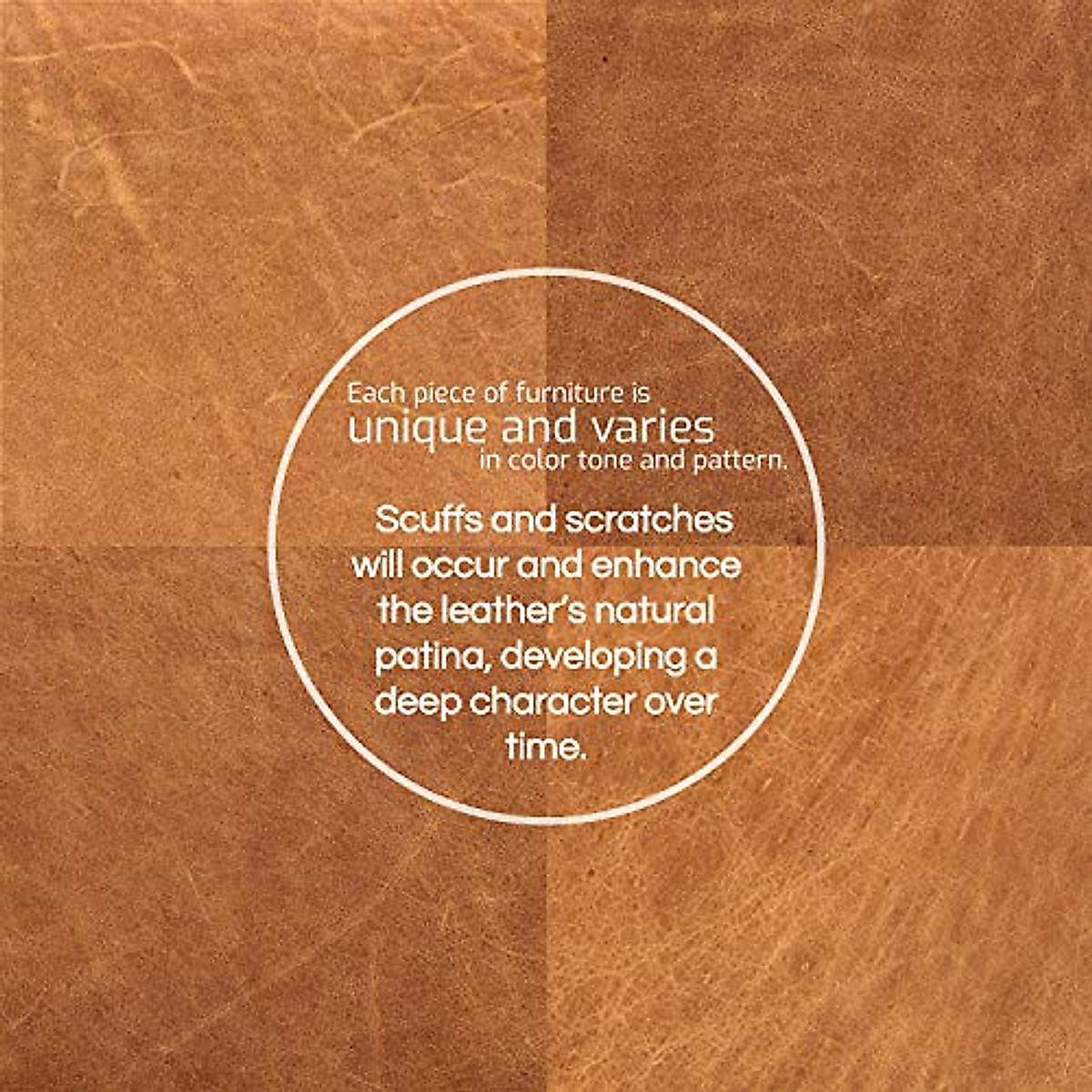 POLY & BARK Calle 75" Apartment Sofa in Full-Grain Pure-Aniline Italian Leather, Cognac Tan/Walnut