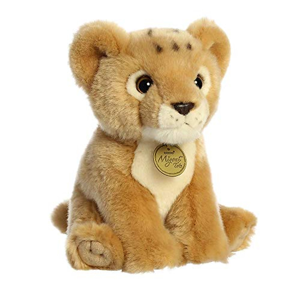 Aurora® Adorable Miyoni® Tots Lion Cub Stuffed Animal - Lifelike Detail - Cherished Companionship - Brown 8.5 Inches