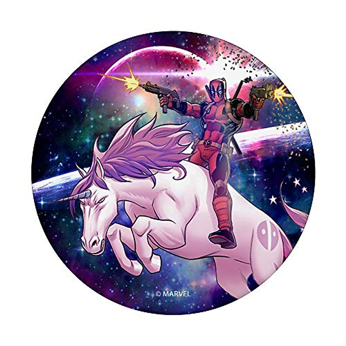 Marvel Deadpool Space Unicorn Tacos PopSockets PopGrip: Swappable Grip for Phones & Tablets